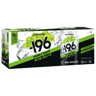 Suntory -196 Double Grape 6% 330ml (10 Cans) - Liquid Library