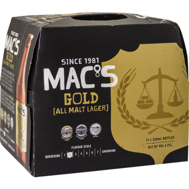 Macs Gold 330ml (12 Bottles) - Liquid Library