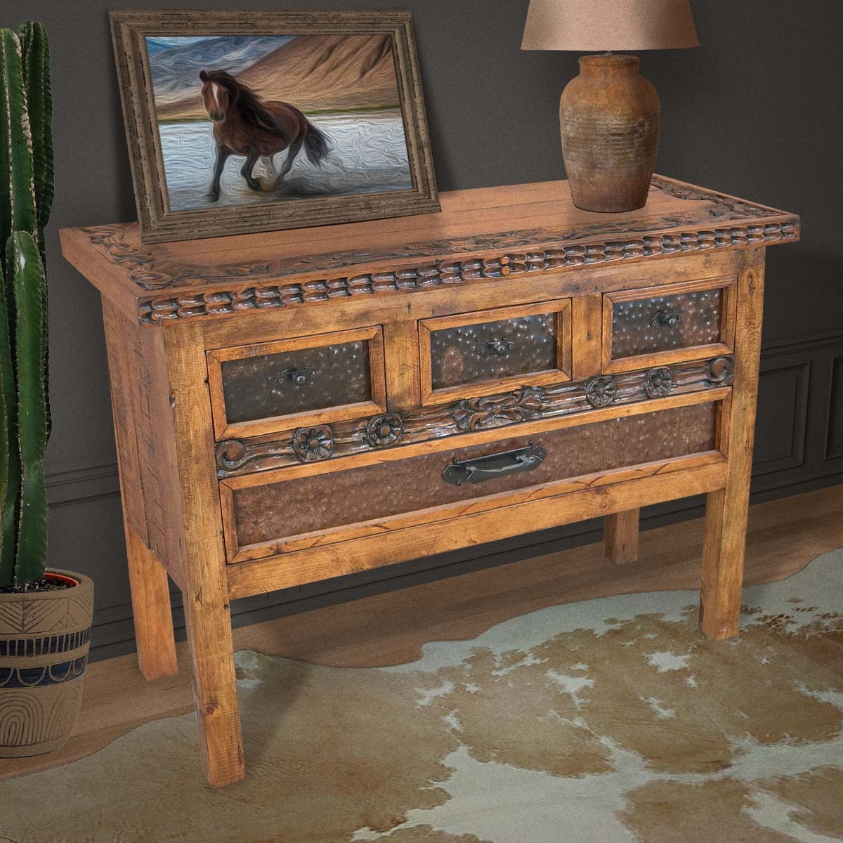 Desert Flower Cabinets | Lone Star Western Decor