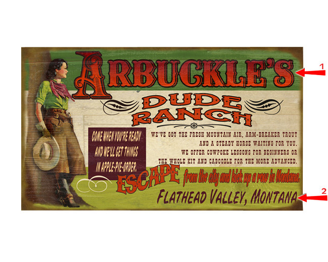 Dude Ranch Sign | Lone Star Western Decor