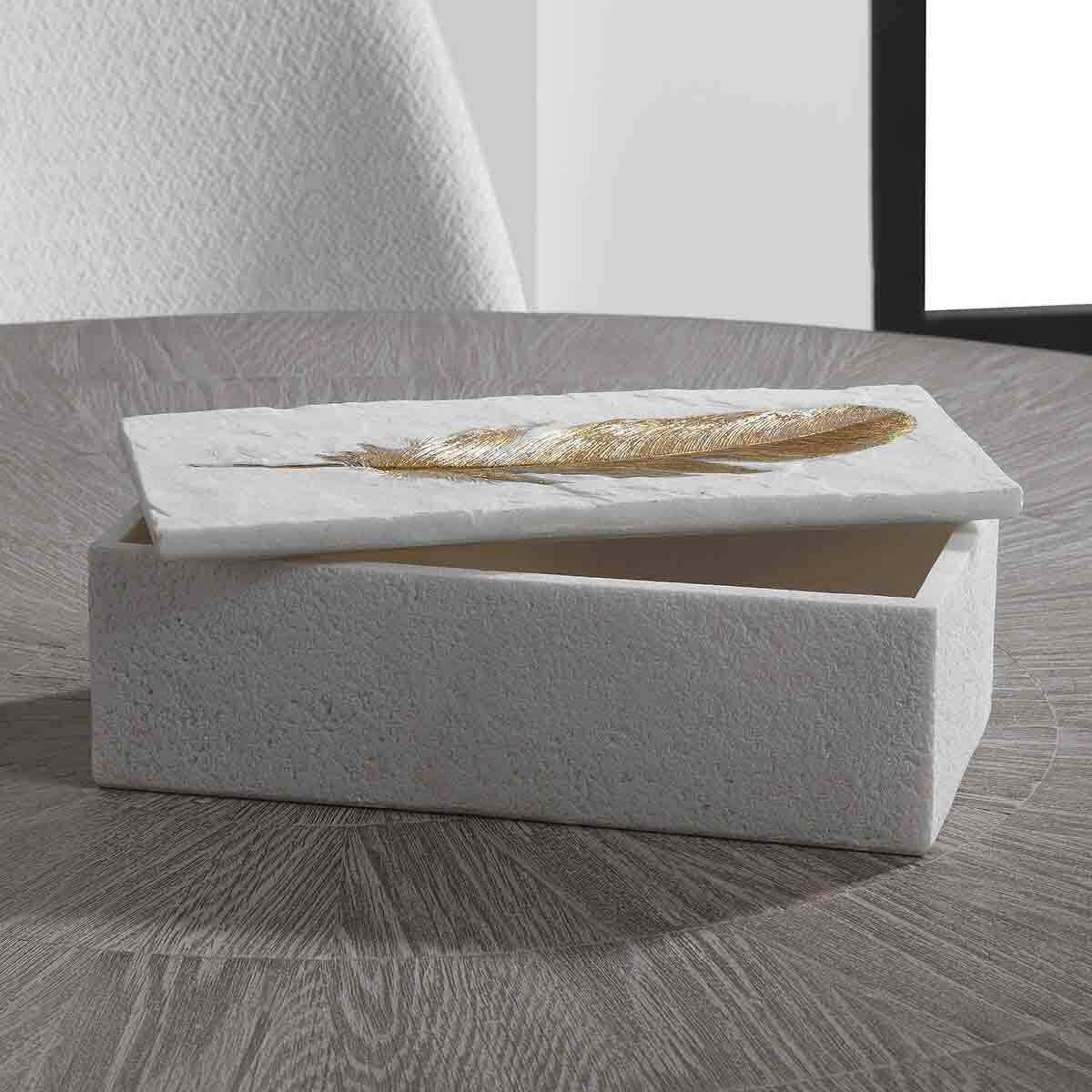 Feather Design Storage Box | Lone Star Western Decor