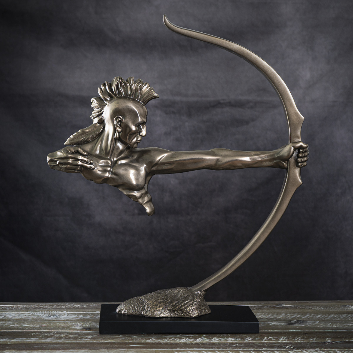 Native Bow Sculpture | Lone Star Western Decor