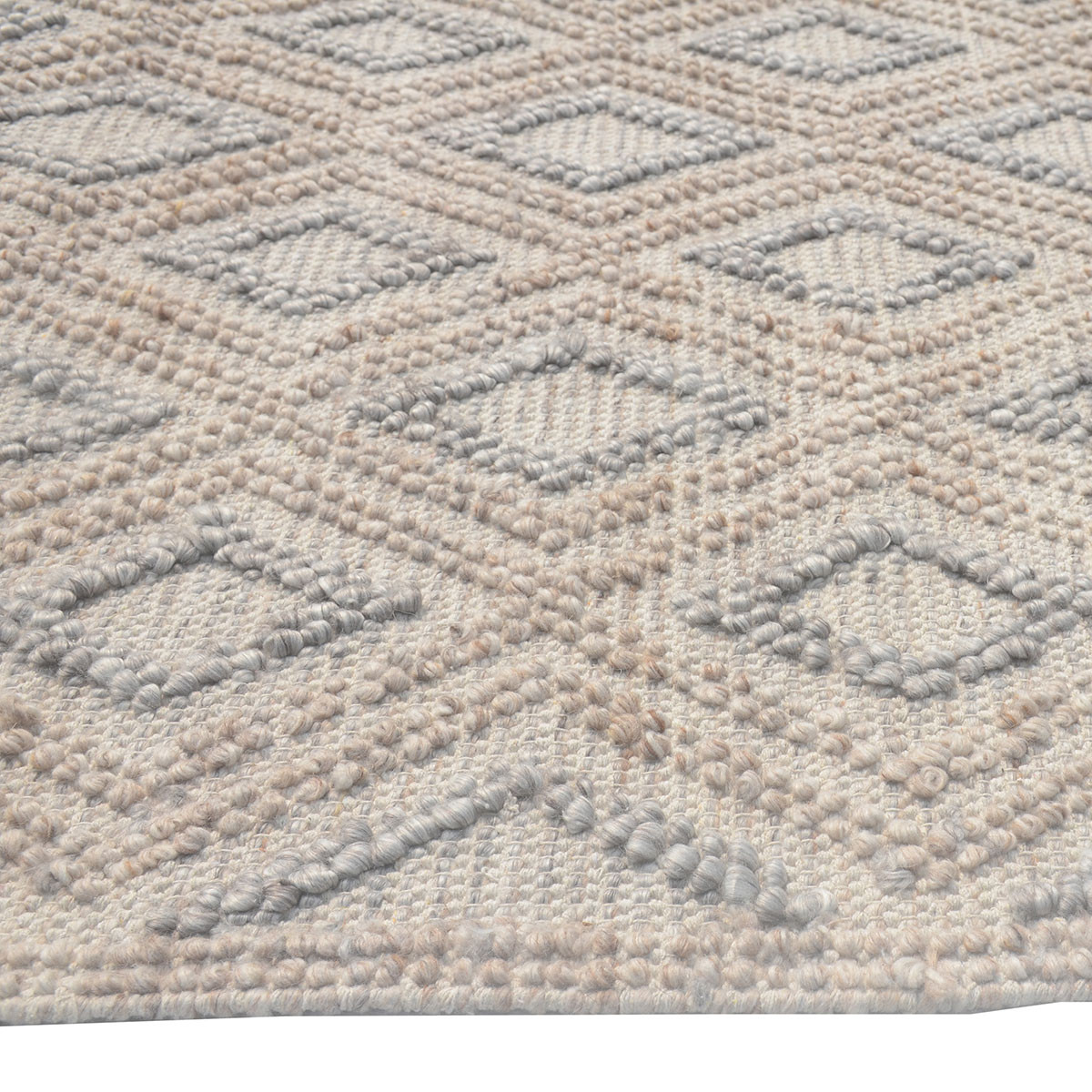 Gray Sand Diamonds Rug - 6 x 9 | Lone Star Western Decor