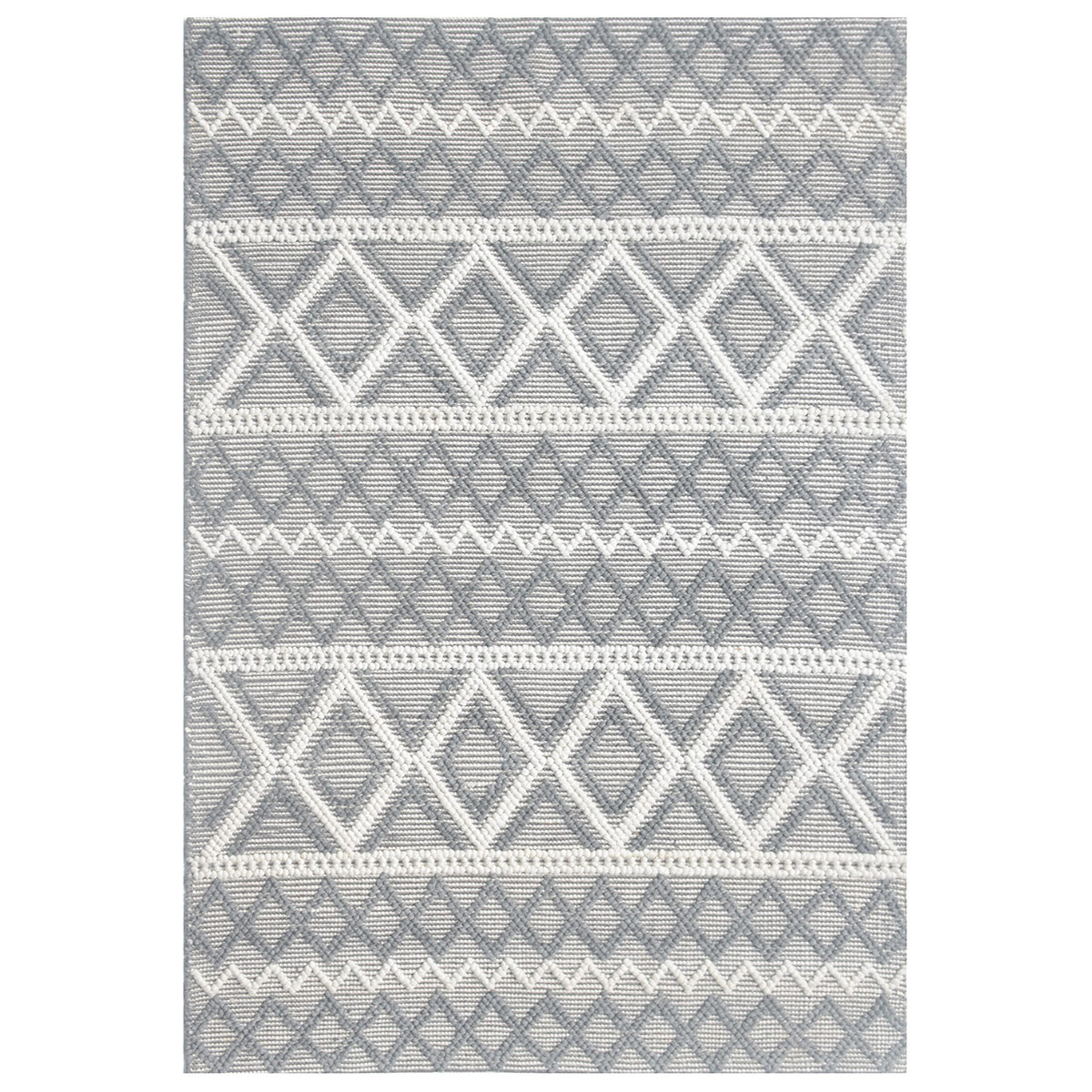 Gray Dancing Diamonds Rug - 8 x 11 | Lone Star Western Decor