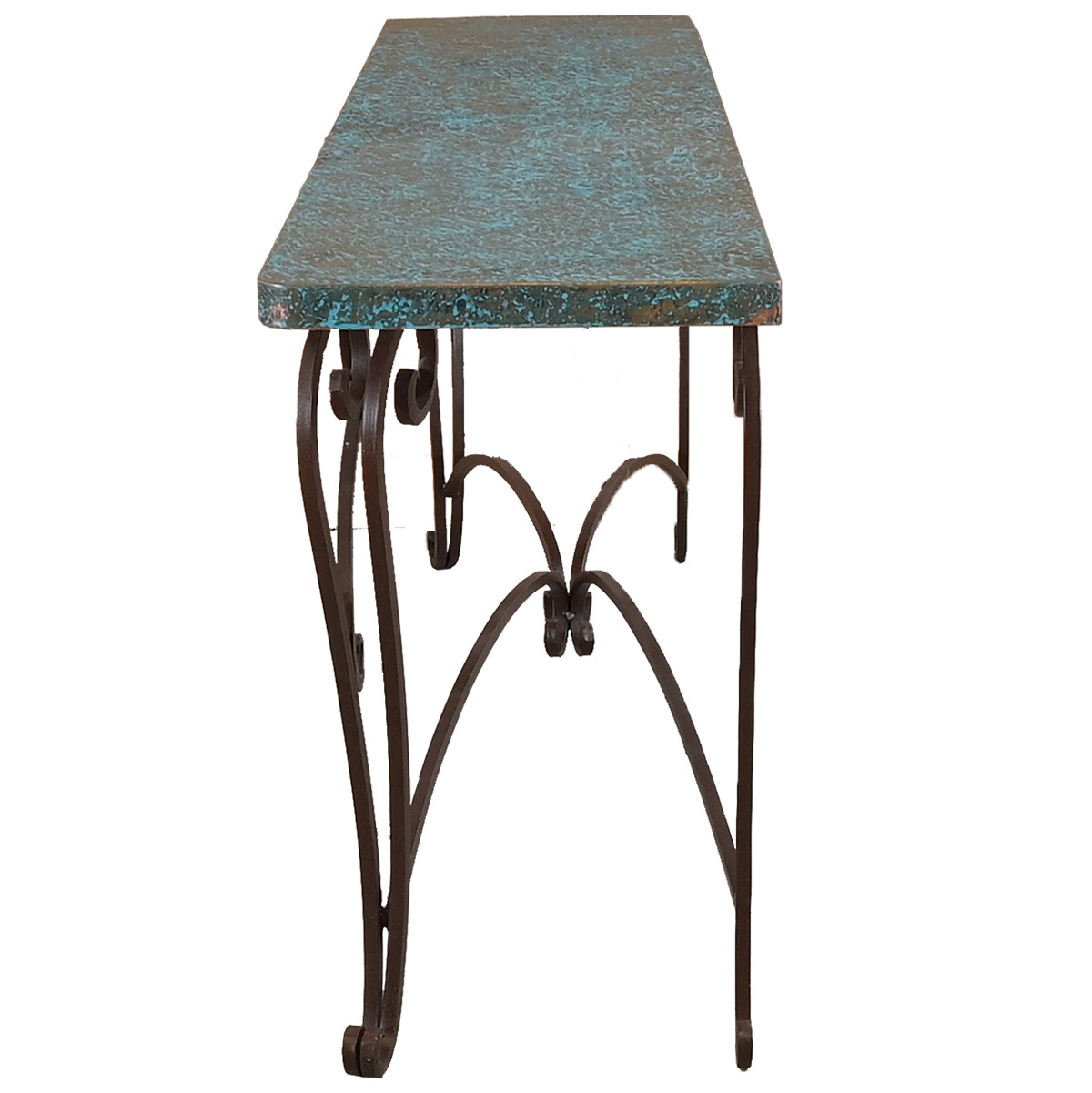 Rustic Turquoise Sofa Table | Lone Star Western Decor