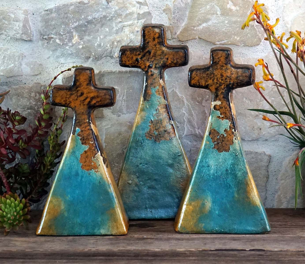 Turquoise Clay Cross - Medium | Lone Star Western Decor