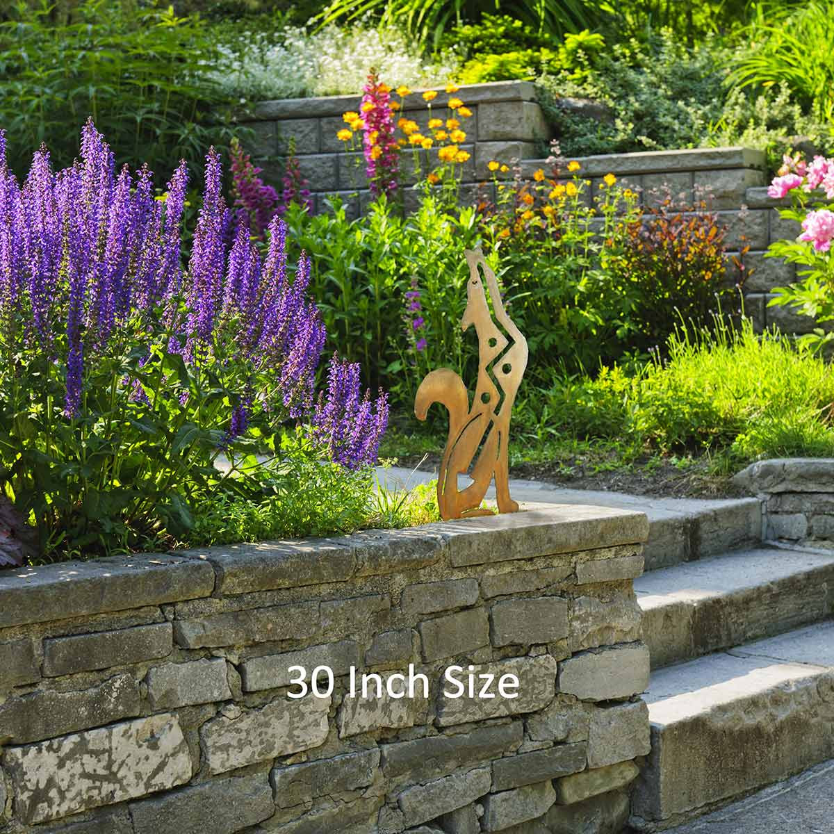 Designer Coyote Garden Statue | Lone Star Western Decor