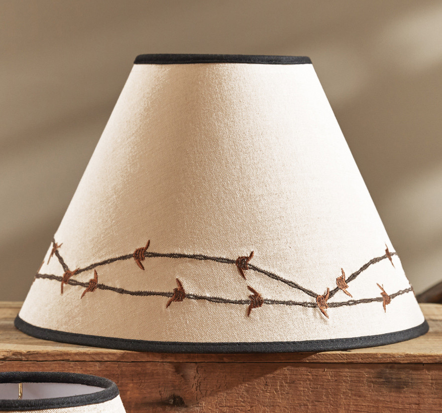 Western Barbed Wire Lampshade - 12 Inch | Lone Star Western Decor