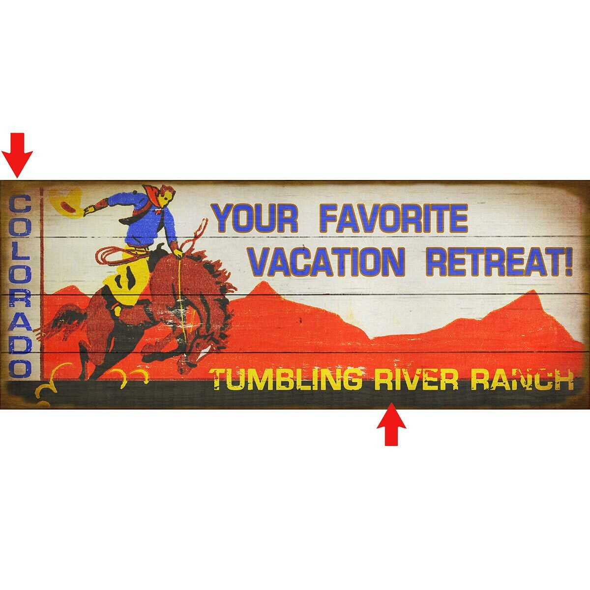 Vacation Retreat Personalized Signs | Lone Star Western Decor