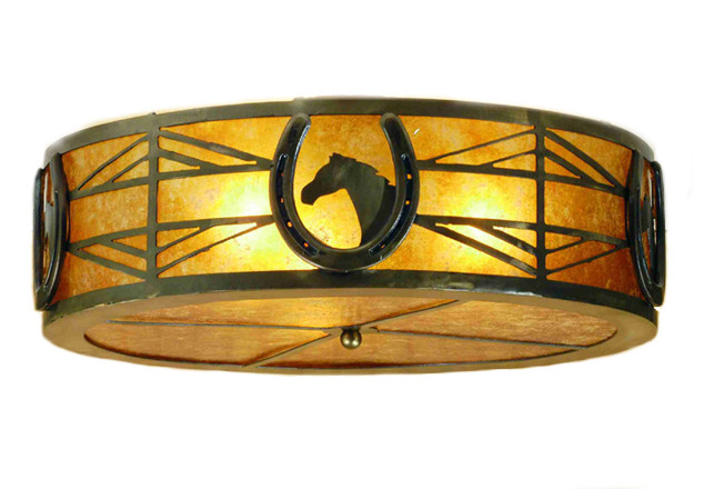 Cowboy Ceiling Light Fixture | Lone Star Western Decor