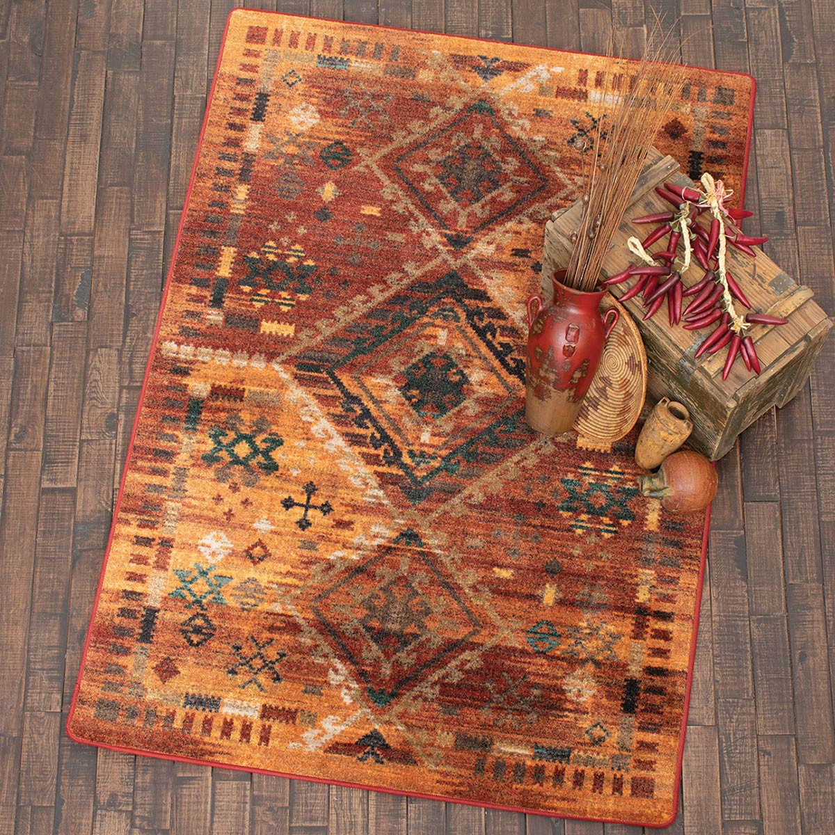 Las Cruces Copper Rug - 8 x 11 | Lone Star Western Decor