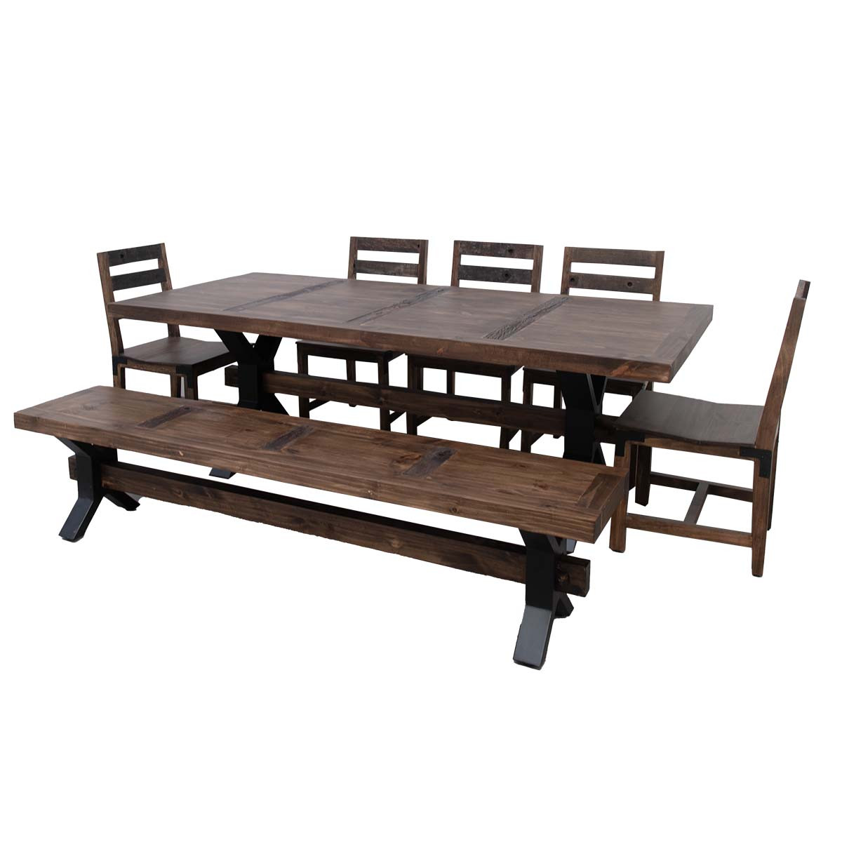 Lakeshore Walnut Dining Table - 6 Foot | Lone Star Western Decor