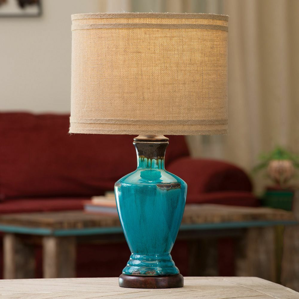 Turquoise River Table Lamp | Lone Star Western Decor