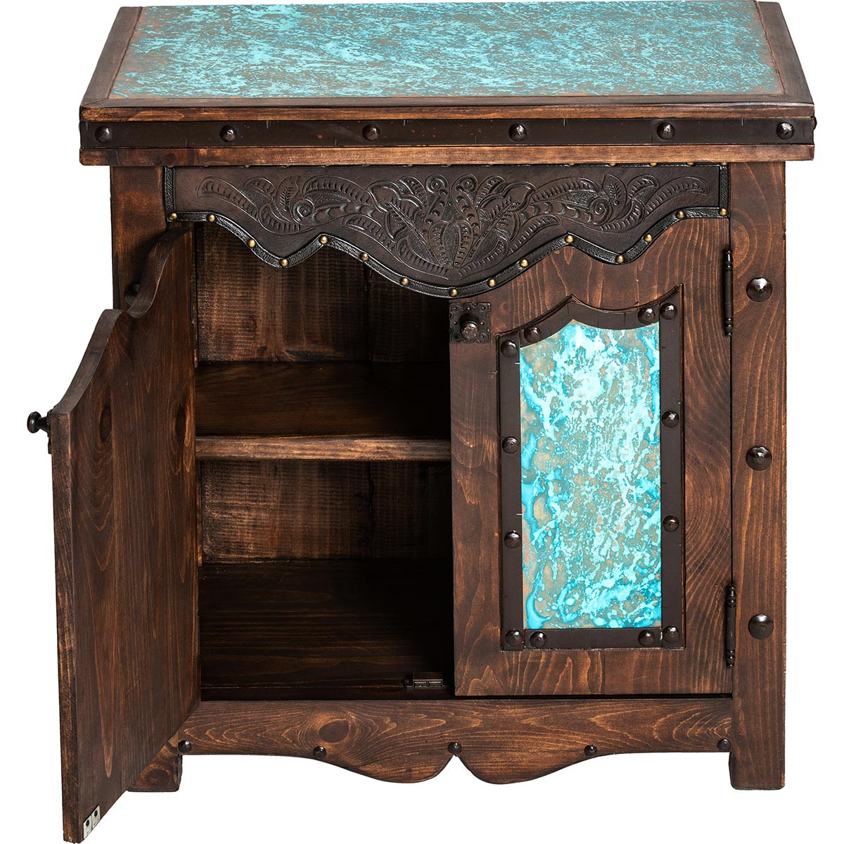 Boseman Hand Tooled Copper Console | Lone Star Western Decor