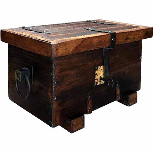 Recycled Wood Chest with Lock and Key | Lone Star Western Decor
