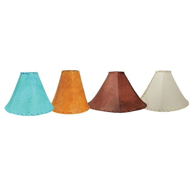 Rustic Lamps: Barbed Wire Iron Accent Lamp with Rawhide Shade | Lone ...