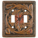 Western Switch Plate Covers: Tooled Leather Switch Plate Covers