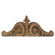 Weathered Scrolls Wood Topper - Natural | Lone Star Western Decor
