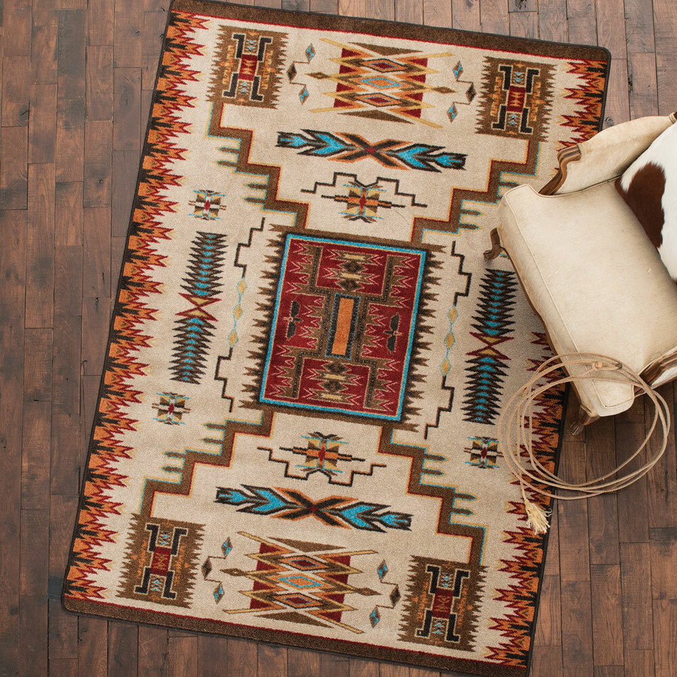 Vision Catcher Rust Rug - 8 x 11 | Lone Star Western Decor