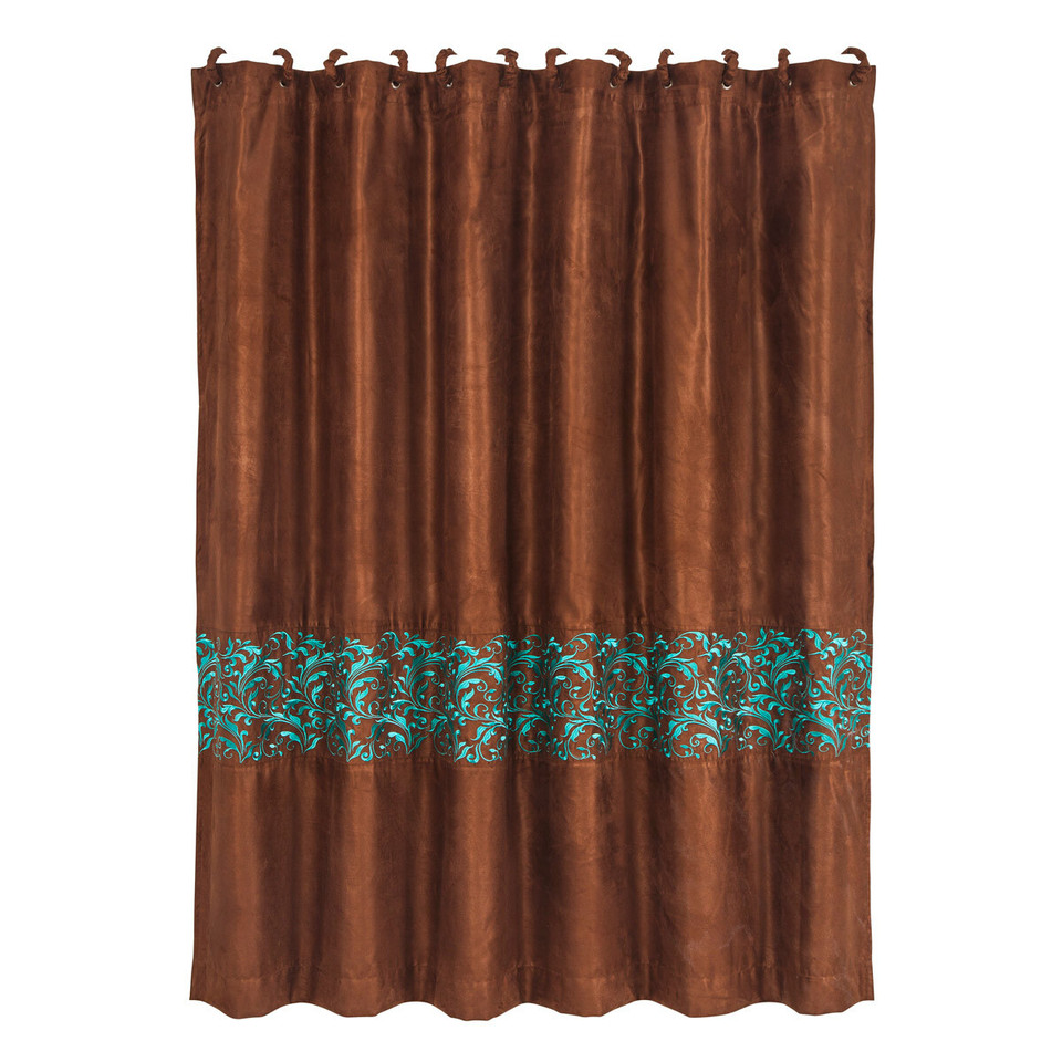 Western Shower Curtains: Western Scroll Shower Curtain | Lone Star ...