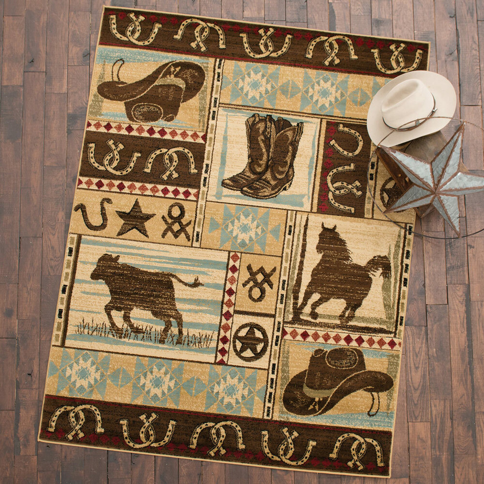 Wrangler Cowboy Rug Collection | Lone Star Western Decor