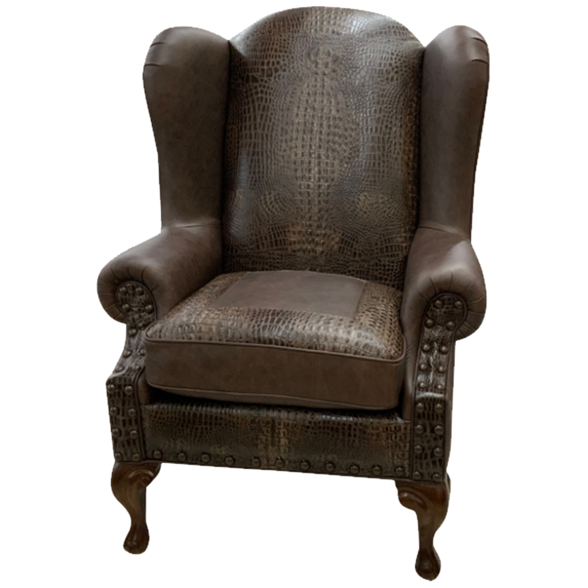 Custom Lone Ranch Wingback Chair from Black Forest Decor