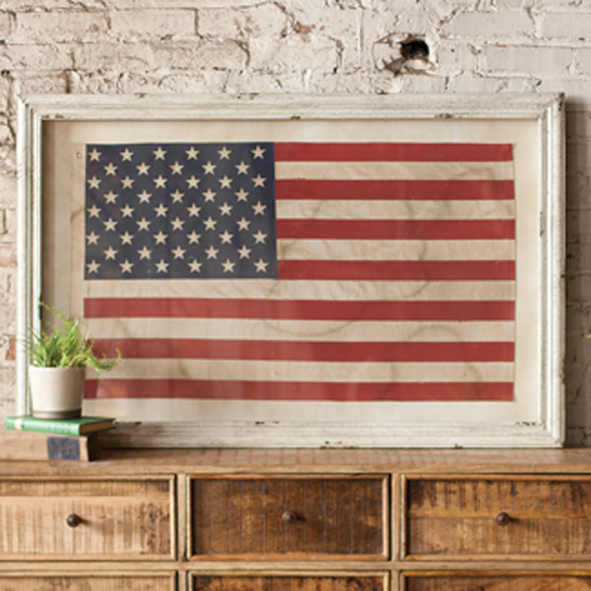 Rustic American Flag Cover Photo