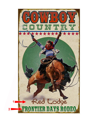 Cowboy Country Sign | Lone Star Western Decor