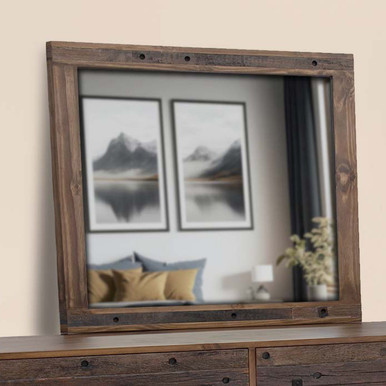 Lakeshore Walnut Mirror | Lone Star Western Decor