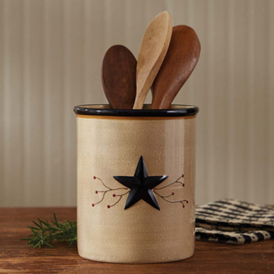 Country Living Stars Utensil Organizer | Lone Star Western Decor