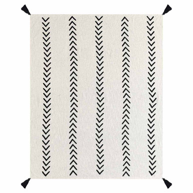 Carbon Chevrons Throw | Lone Star Western Decor