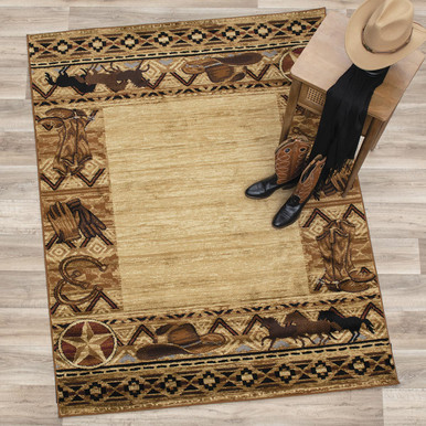 Western Ranch Rug - 8 x 10 | Lone Star Western Decor