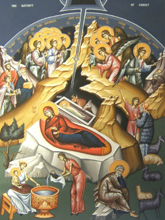 Nativity of Christ Icon- Icon II - OrthodoxGifts.com