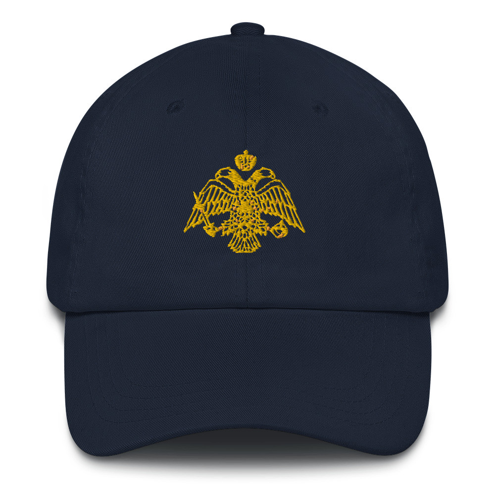 Greek Byzantine Eagle Embroidered Cap - OrthodoxGifts.com