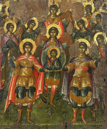 The Assembly of Archangels Icon - OrthodoxGifts.com