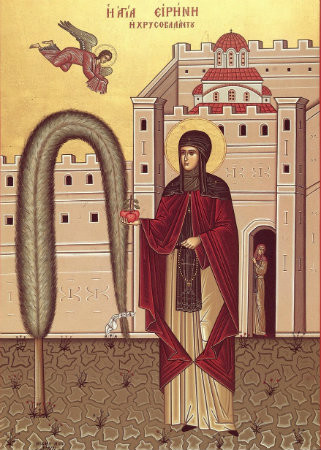 St. Irene Chrysovalantou Icon- Icon II - OrthodoxGifts.com
