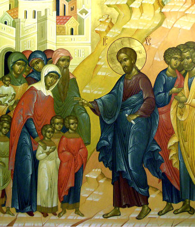 Christ Blessing the Children Icon - OrthodoxGifts.com