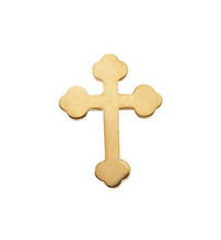 14KT Gold Orthodox Cross Lapel Pin - OrthodoxGifts.com