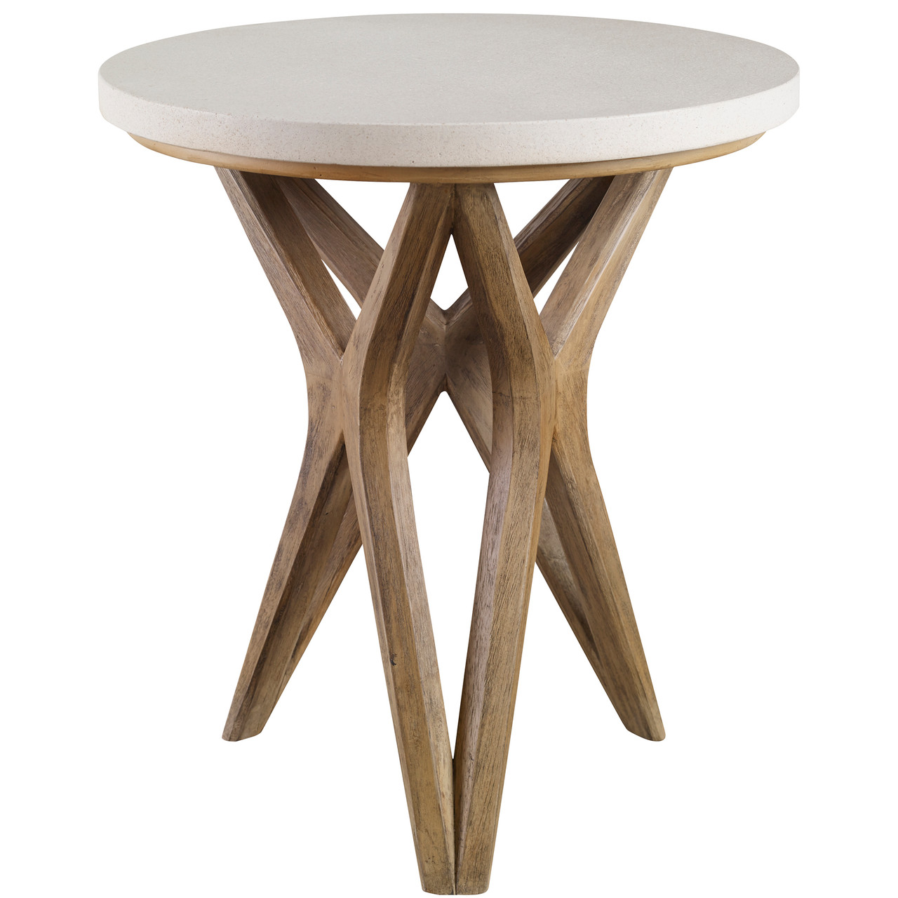 Uttermost Marnie Limestone Side Table | Zin Home