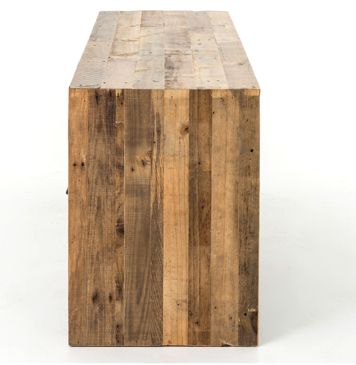 Angora Reclaimed Wood Rustic Media Console with Drawers | Zin Home