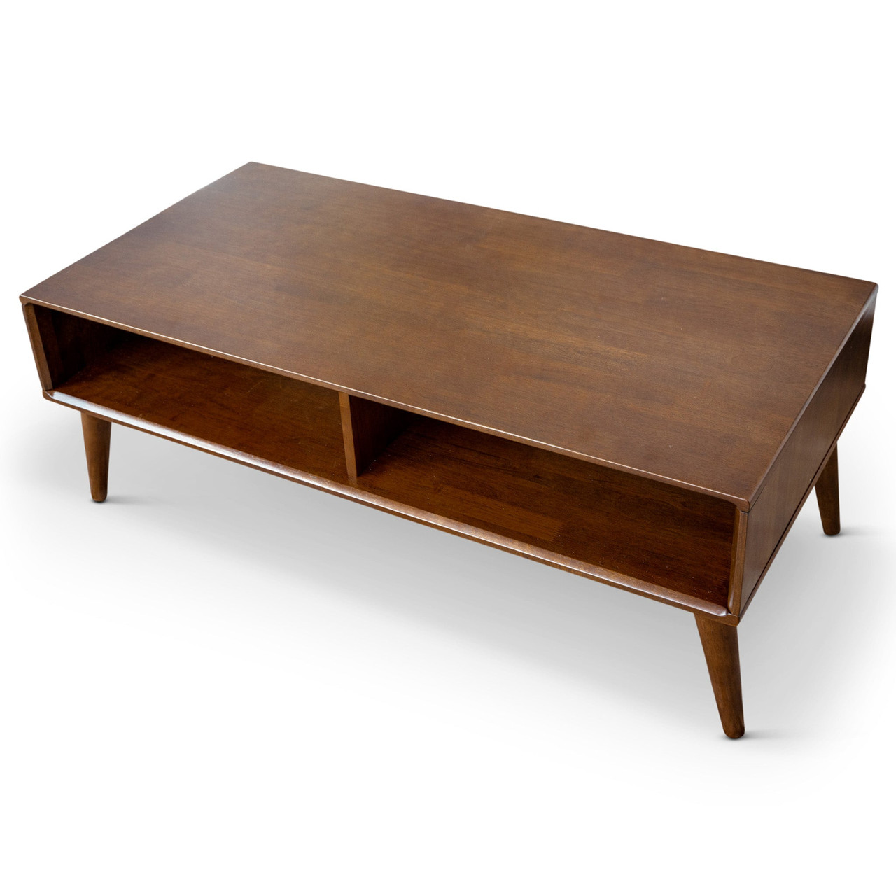 Hazel Solid Wood Walnut Brown Coffee Table| Zin Home