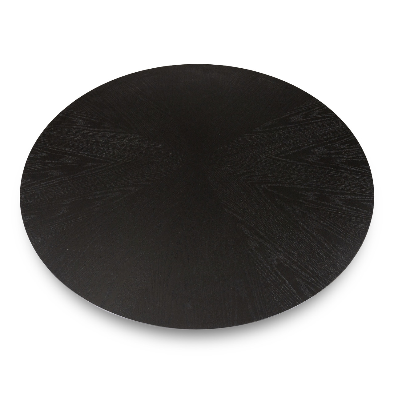 Modern Brazilian Mona Wooden Top Round Dining Table - Ebano | Zin Home