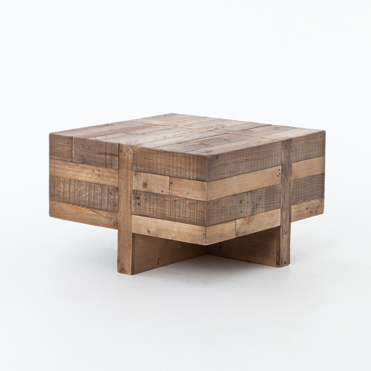 Angora Reclaimed Wood Square Side Table | Zin Home