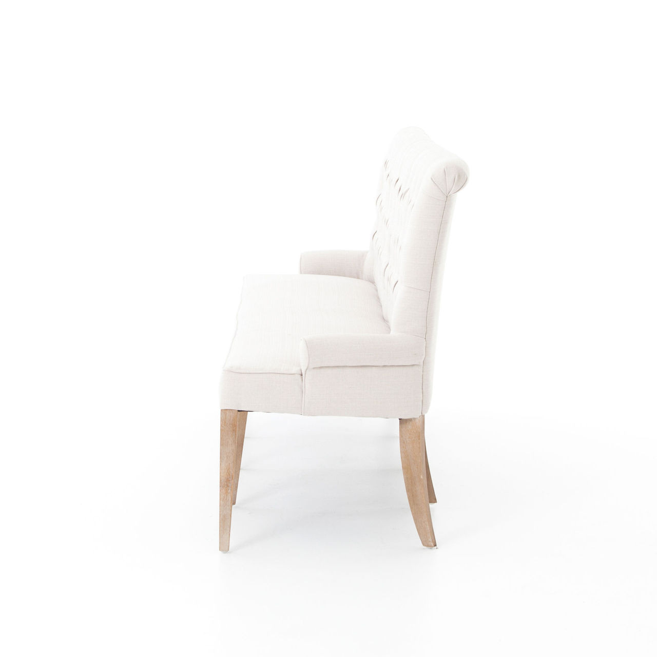 French Tufted Upholstered Dining Bench Banquette Zin Home