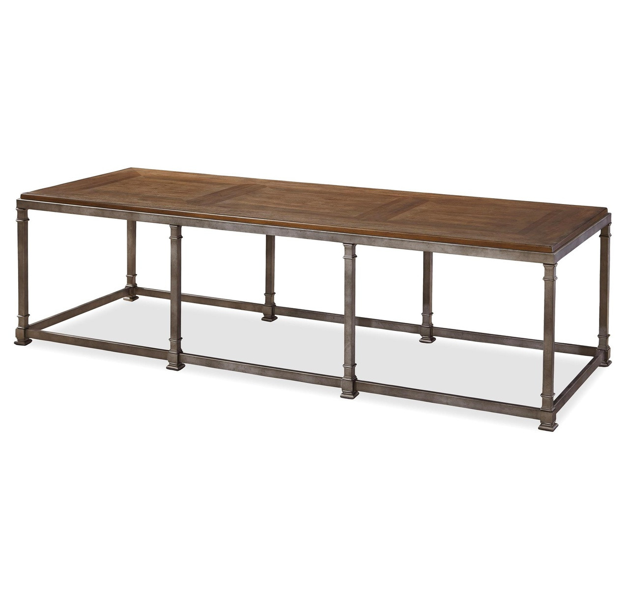Maison Industrial Metal Leg + Wood Top Large Coffee Table | Zin Home