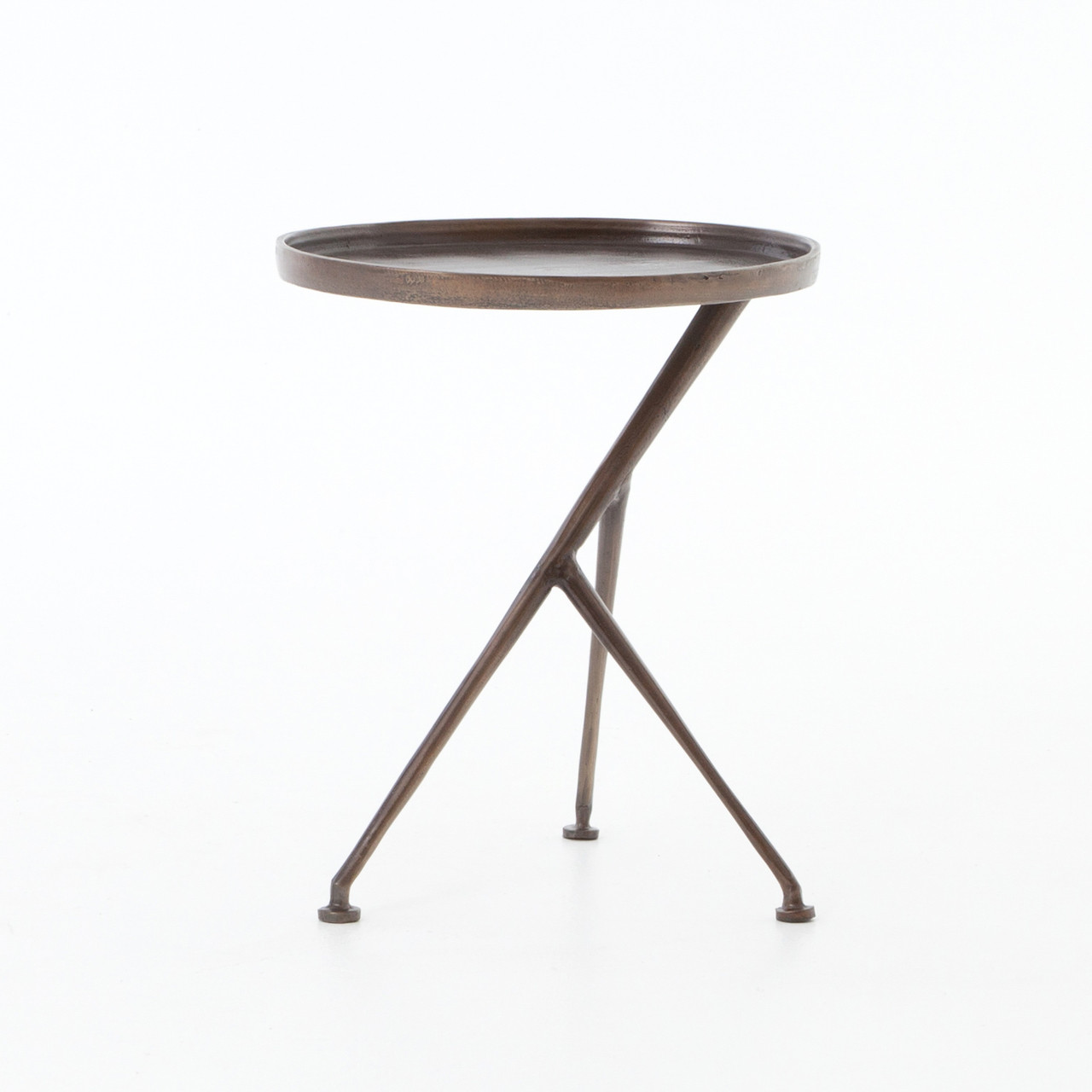 Schmidt Aluminum Tripod Accent Table | Zin Home