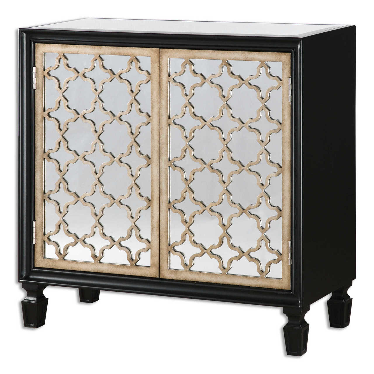 Franzea Mirrored Small Console Cabinet | Zin Home