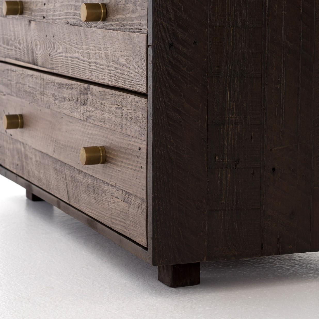 Calais Reclaimed Wood 8 Drawer Dresser - Rustic Brown | Zin Home