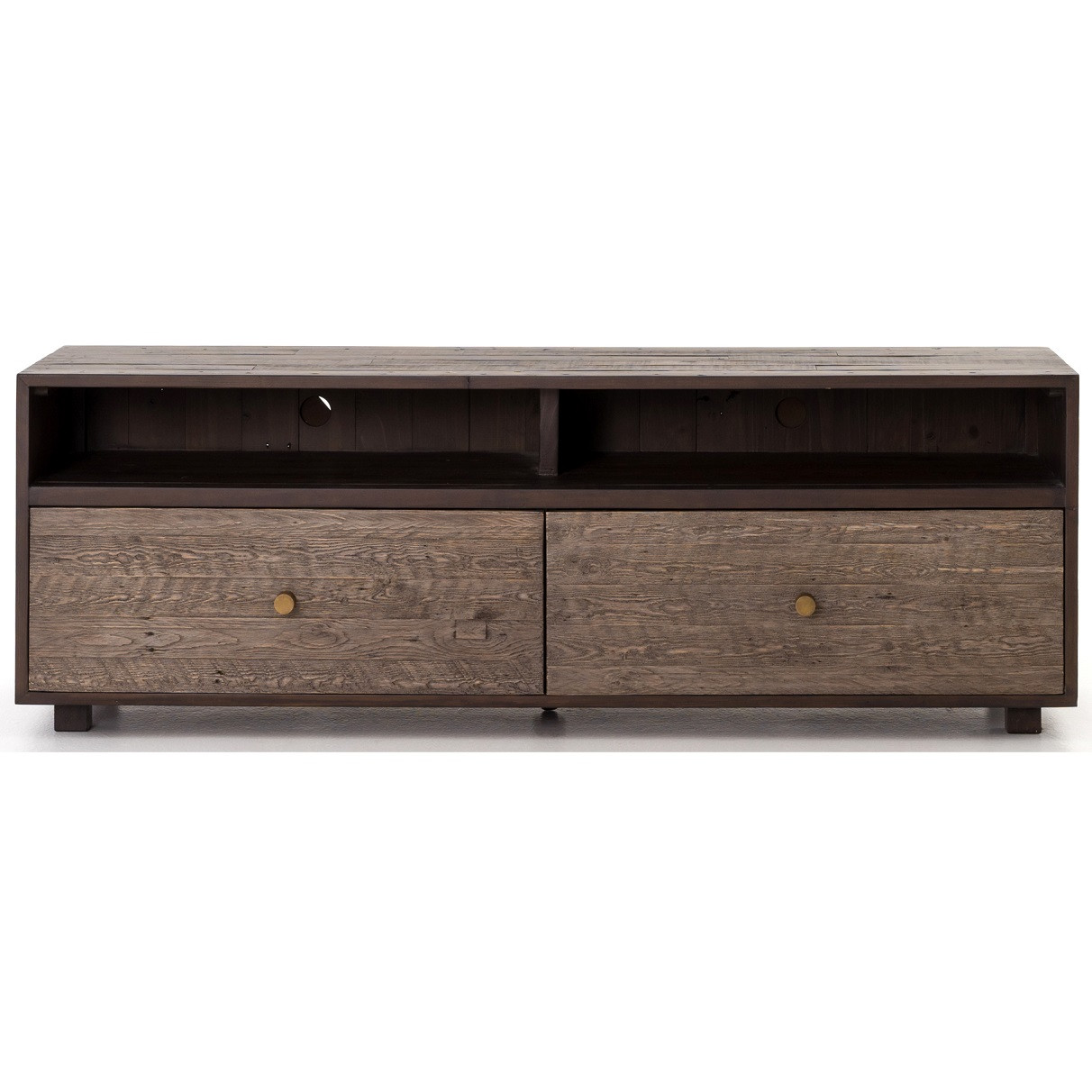 Calais Reclaimed Wood Media Console- Rustic Brown | Zin Home