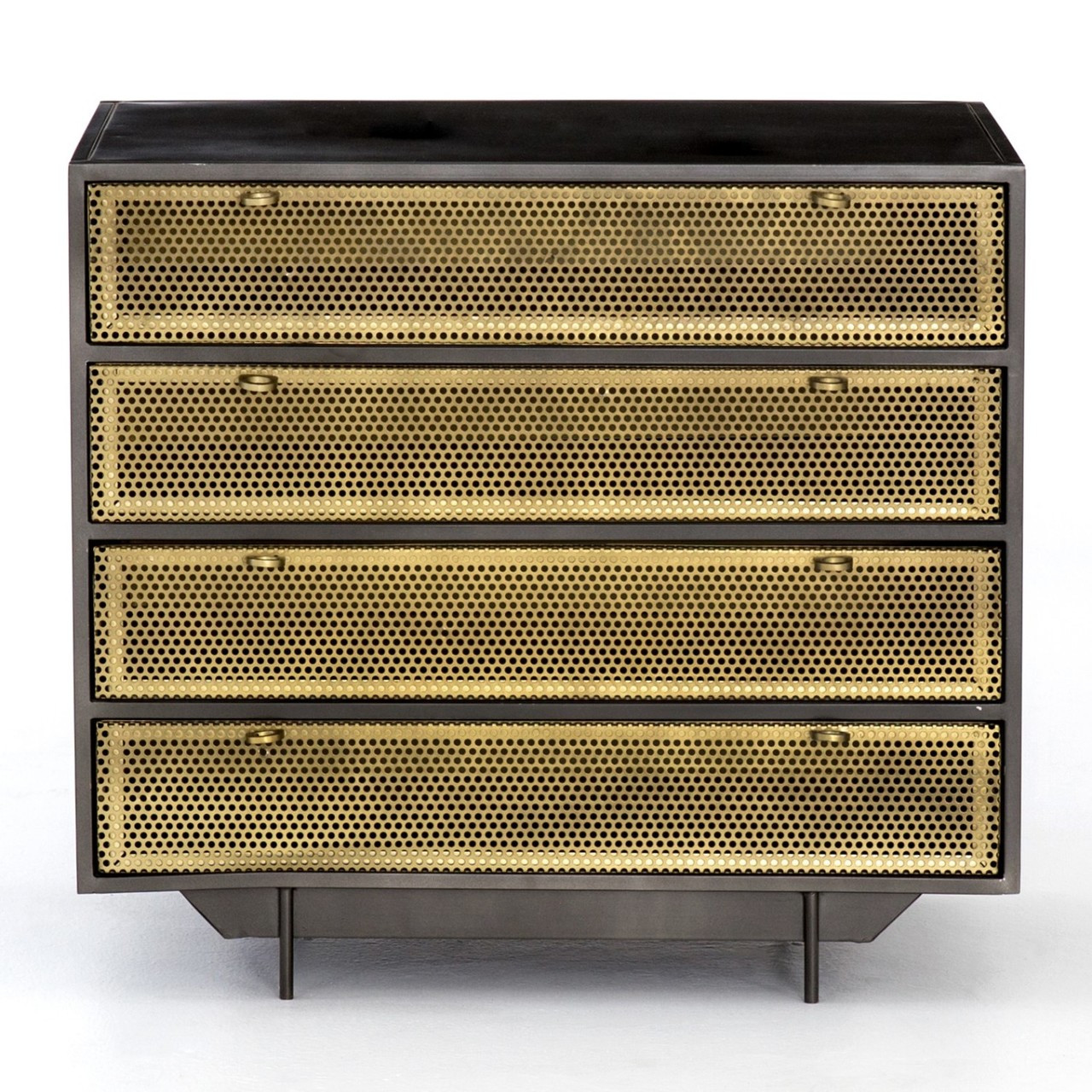 Hendrick Industrial Mesh File Drawer Cabinet | Zin Home